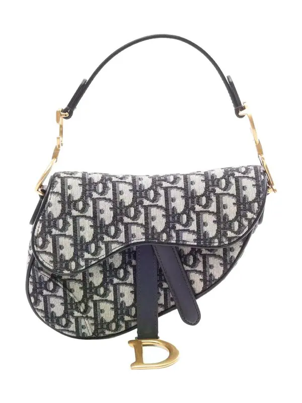 Dior Mini Saddle Bag Satchel - Blue