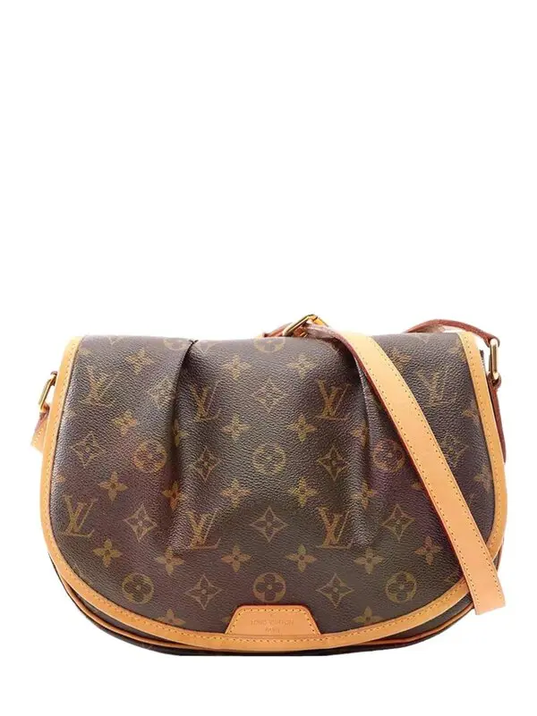 LOUIS VUITTON Monogram Menilmontant Pm Crossbody Bag - Brown