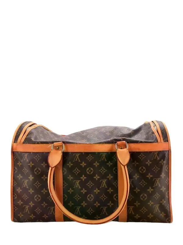 LOUIS VUITTON Monogram Canvas 50 Satchel Dog Carrier Bag - Brown
