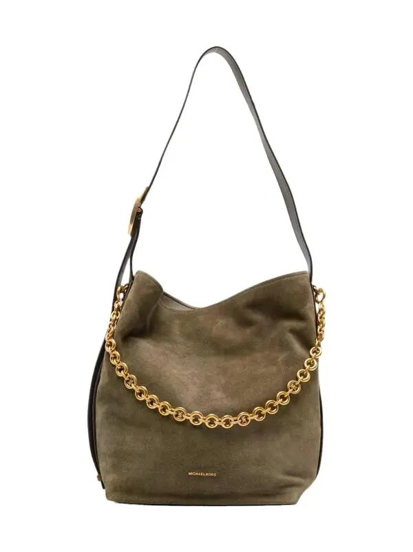 Michael Kors Large Nolita Chain-link Shoulder Bag - Green