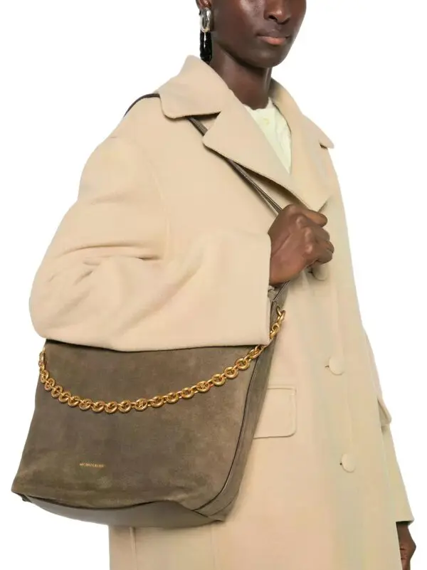 Michael Kors Large Nolita Chain-link Shoulder Bag - Green
