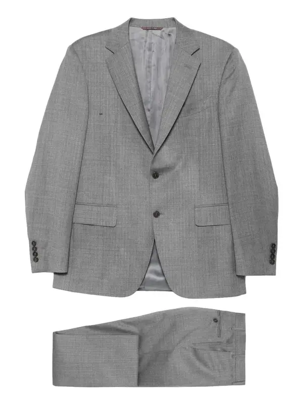 Canali Wool Single-breasted Suit - Grey