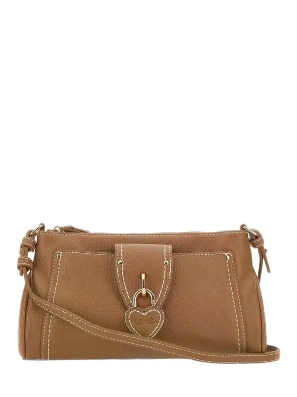 Liu Jo Heart-lock Crossbody Bag - Brown