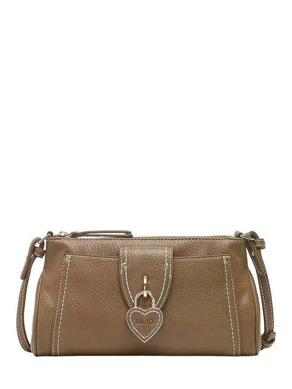 Liu Jo Heart-lock Crossbody Bag - Brown