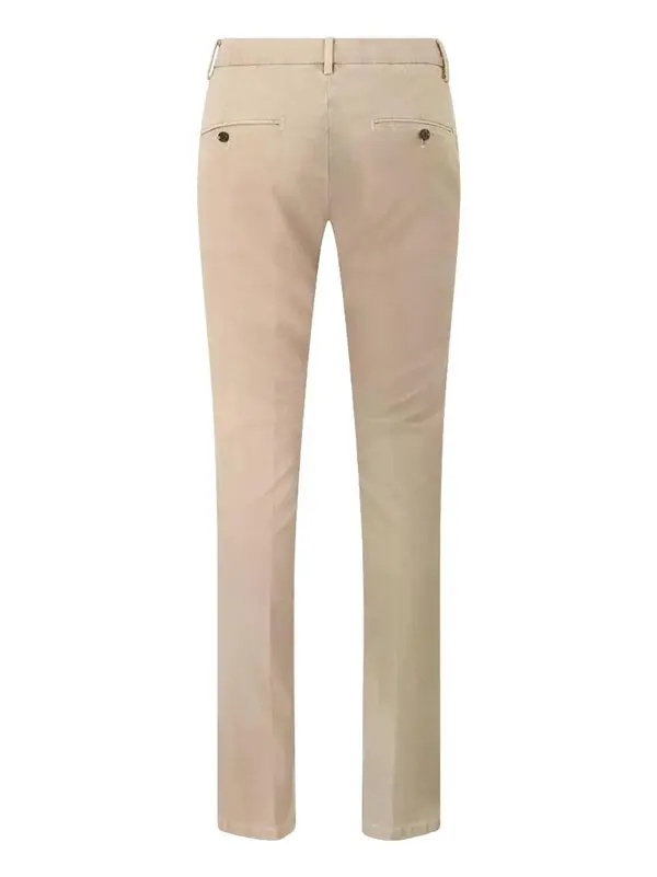 MOORER Tailored Straight-leg Trousers - Neutrals