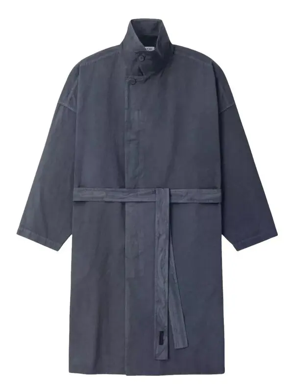 Fear Of God Belted Button-up Coat - Grey