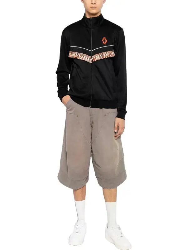COUNTY OF MILAN Fringed Track Jacket - Black