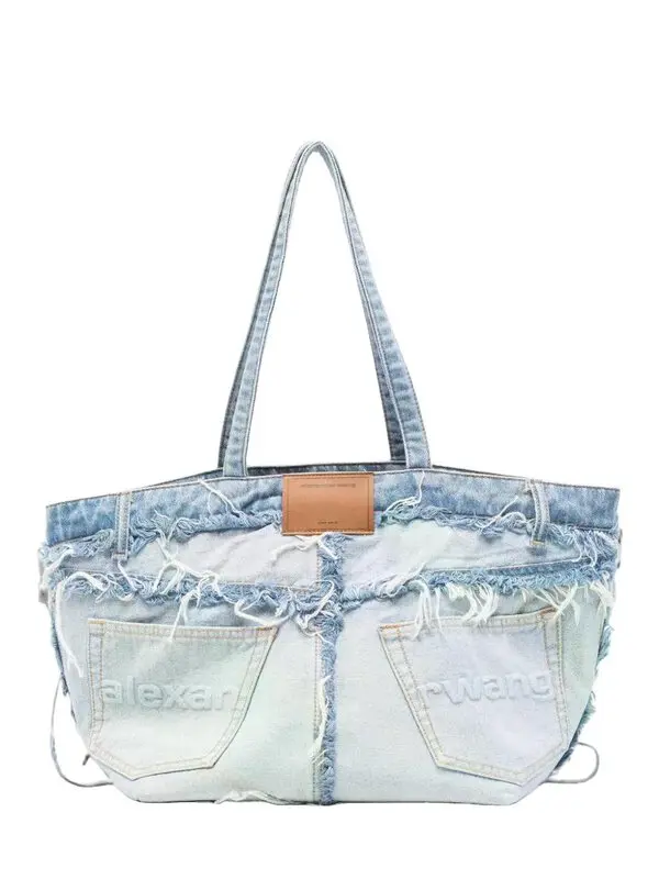 Alexander Wang Deconstructed Denim Tote Bag - Blue