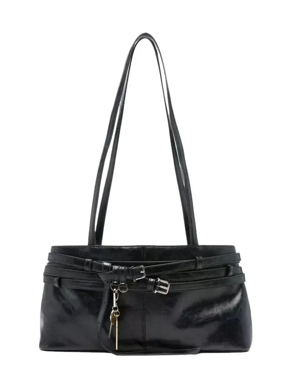 OSOI Buckled Shoulder Bag - Black
