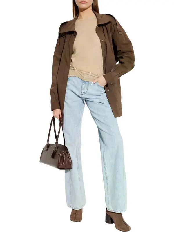 IRO PARIS Twist Detail T-shirt - Neutrals