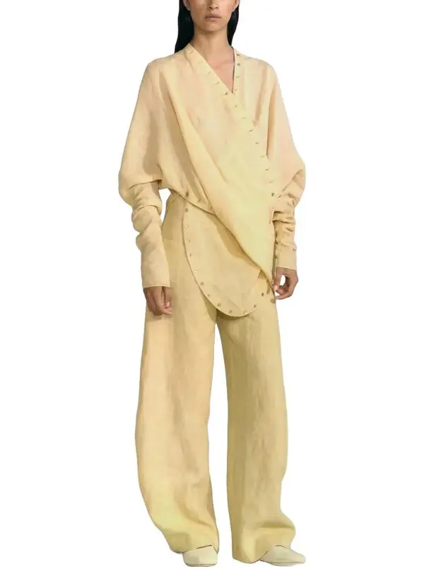 CORTANA Costa Palazzo Pants - Neutrals