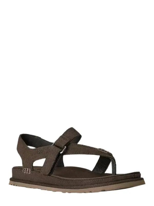 UGG Goldengaze Touch-strap Slingback Flat Sandals - Brown