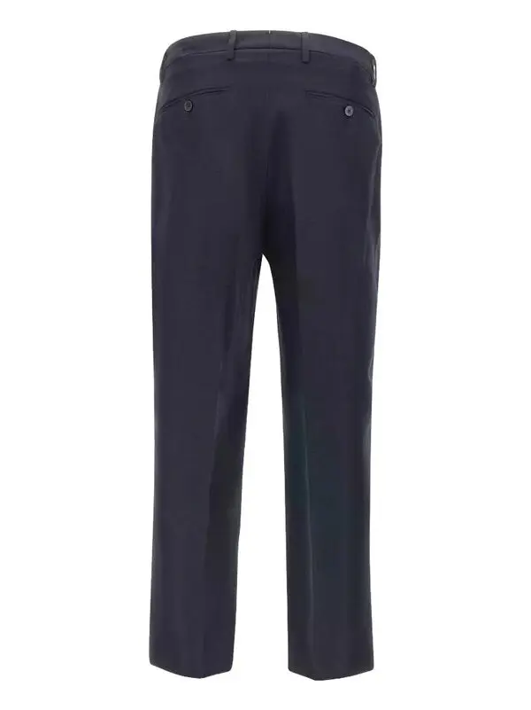 BRIGLIA 1949 Dark Pleated Trousers - Blue