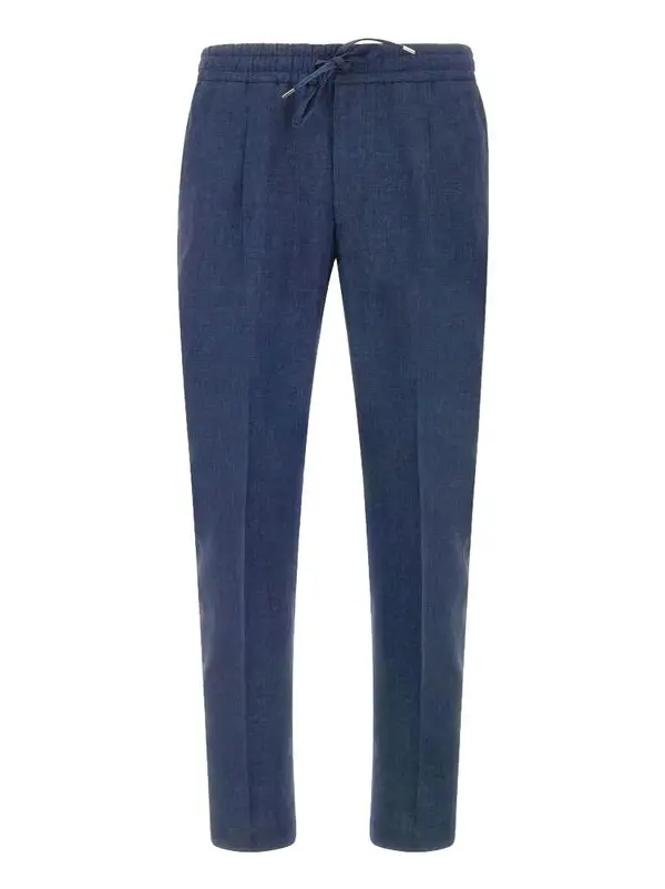BRIGLIA 1949 Wimbledon Drawstring-waist Trousers - Blue
