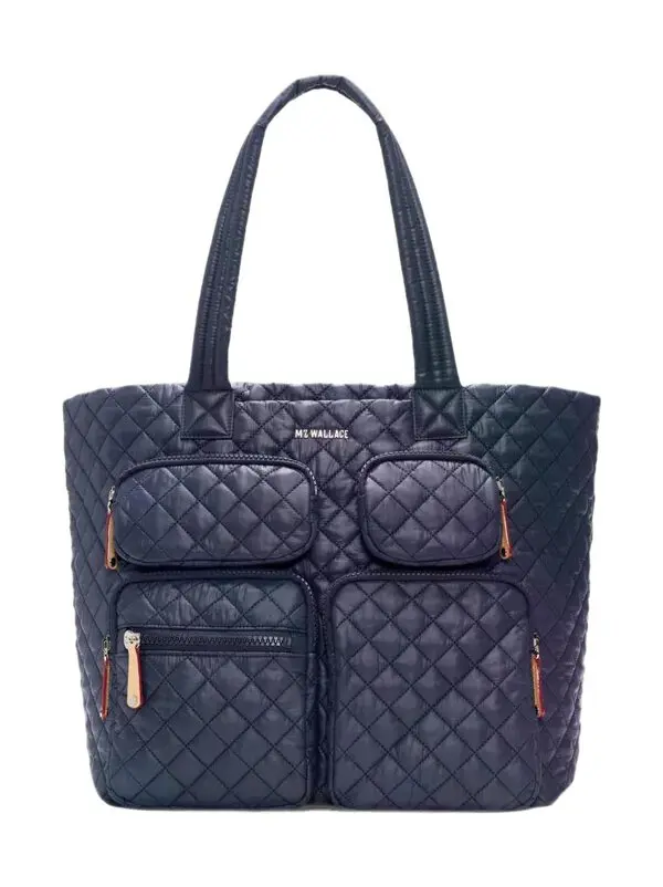 Mz Wallace Large Metro Quilted Tote Bag - Blue