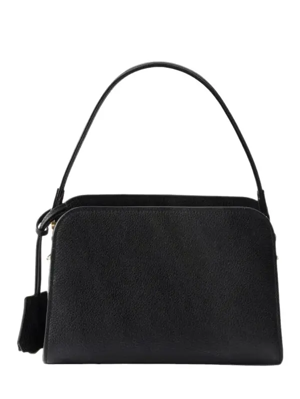 Prada Leather Mini Handbag - Black