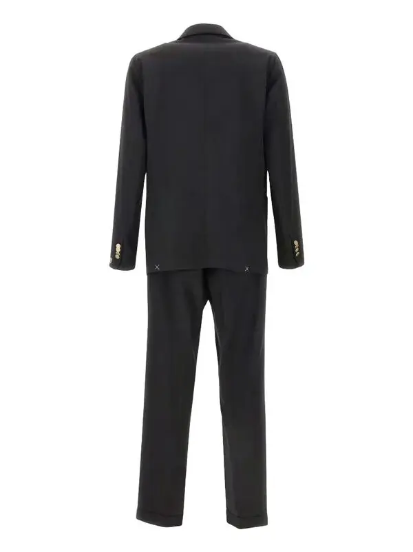 BRIGLIA 1949 Taurasi Double-breasted Suit - Black
