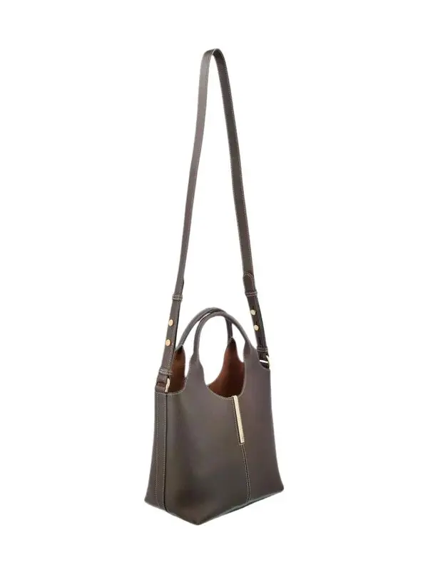 TOD'S Mini Leather Tote Bag - Brown
