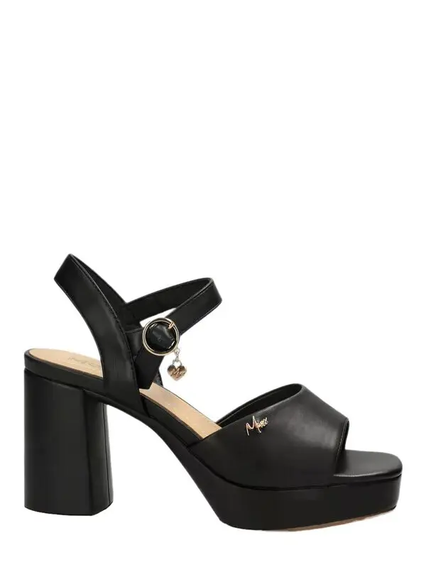 MEXX Platform Sandals With Heart Charm - Black