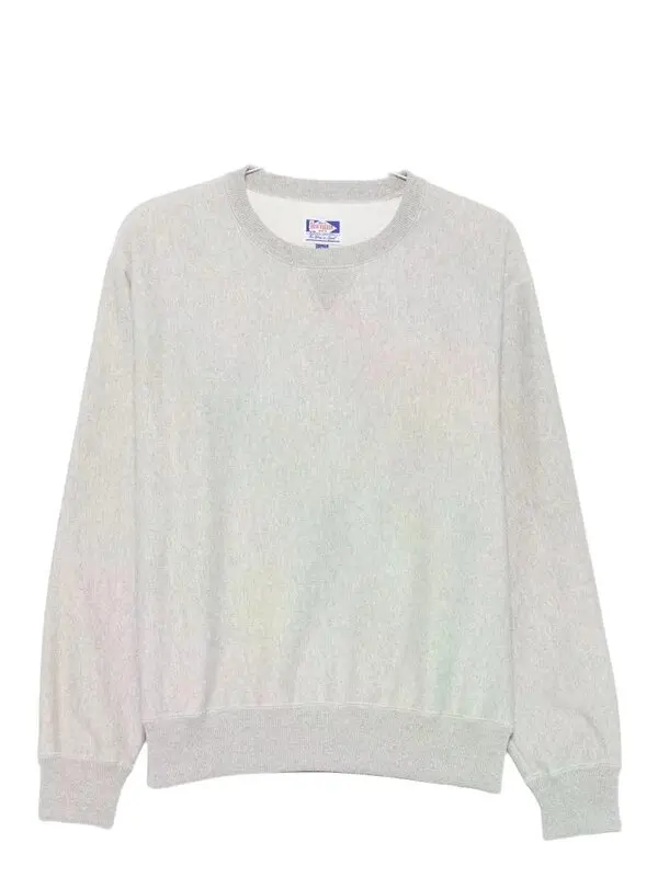 ROSA RUGOSA Crew Neck Sweatshirt With Ribbed Trim - Grey