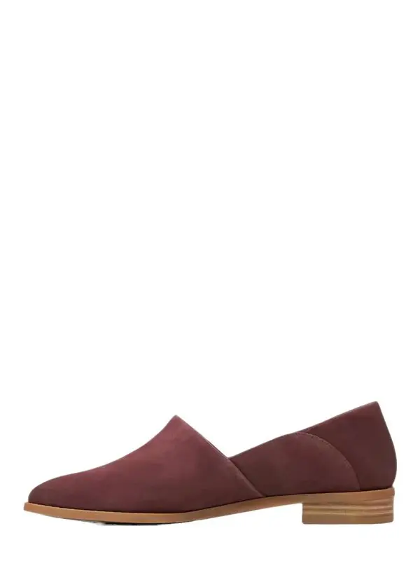 Clarks Pure Belle Suede Loafers - Red