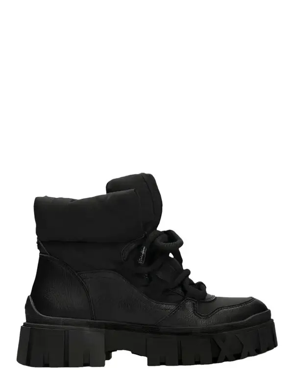 MEXX Quilted Lace-up Boots - Black
