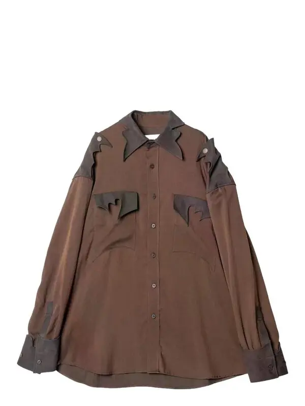 YOSHIOKUBO Drift Flap Shirt - Brown