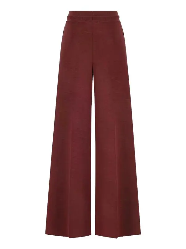 Loro Piana Siena Wide-leg Knit Track Pants - Red