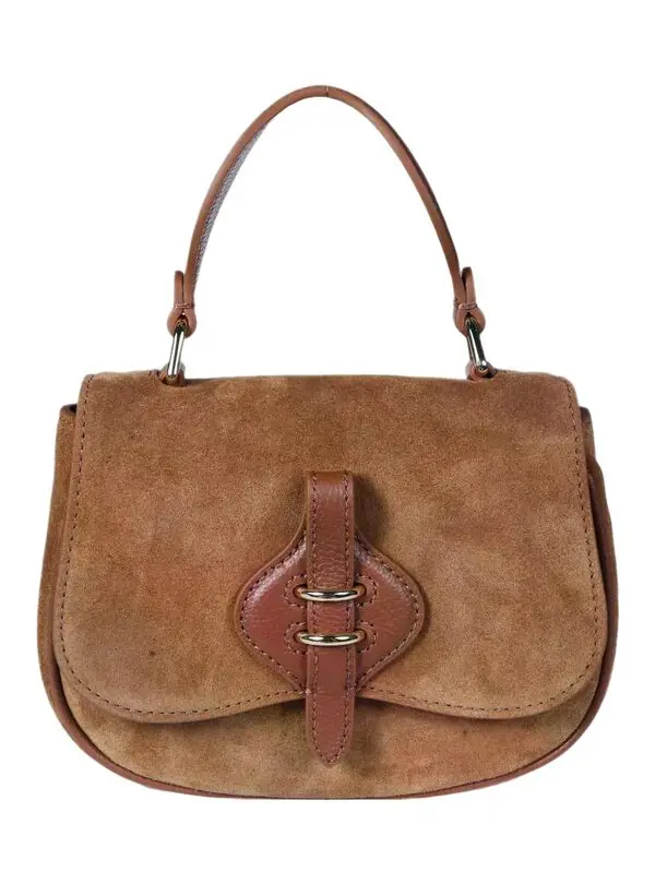 COCCINELLE Mavery Calf Suede Shoulder Bag - Brown
