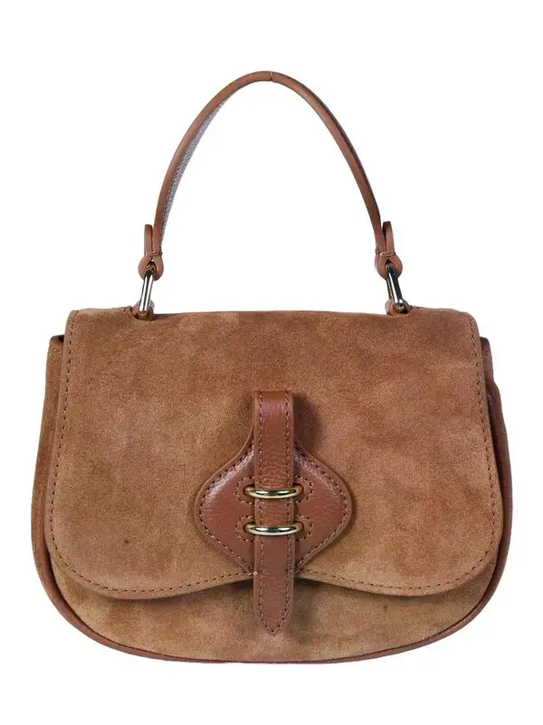 COCCINELLE Mavery Calf Suede Tote Bag - Brown
