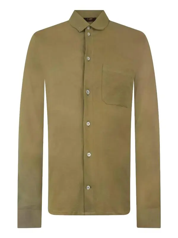 MOORER Siena Long-sleeve Shirt - Green
