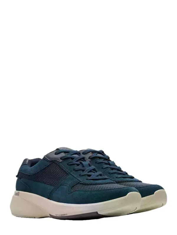 Clarks Lehman Race Suede Sneakers - Blue