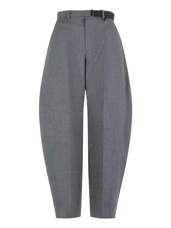 Sacai Tailored Wide-leg Trousers - Grey