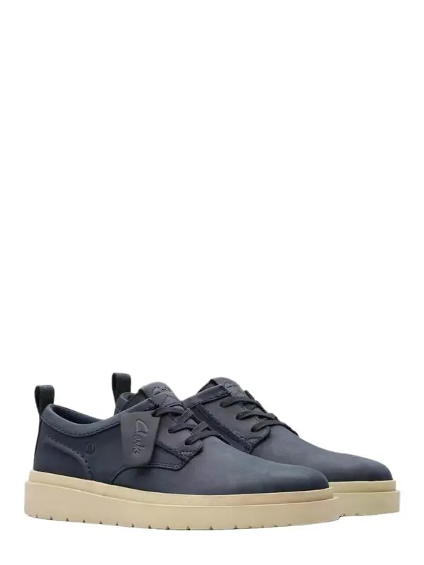 Clarks Polden Lace-up Leather Sneakers - Blue