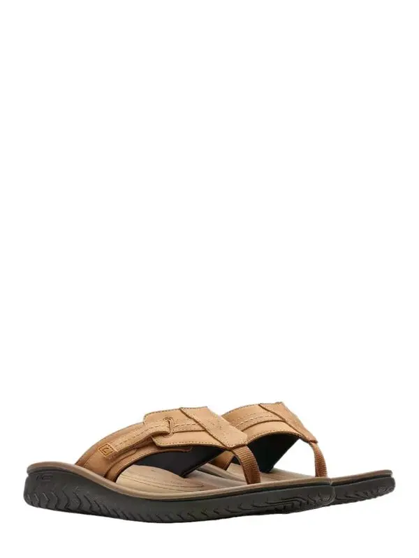 Clarks Wesley Sun Leather Sandals - Brown