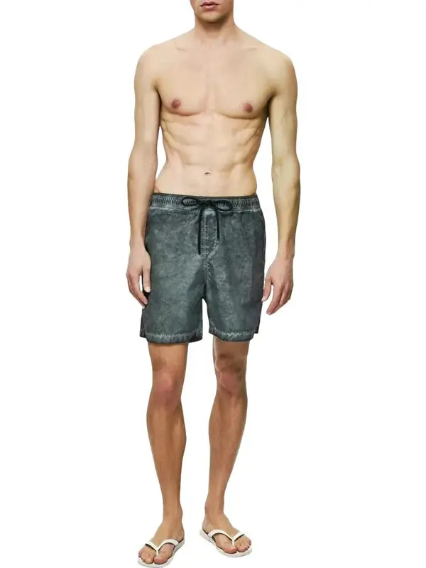 Chinese Laundry Drawstring Swim Trunks - Grey