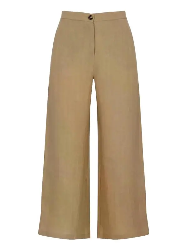 EMME Emmclava Wide-leg Trousers - Brown