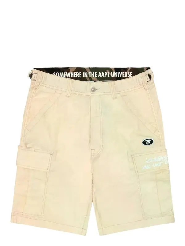 AAPE BY *A BATHING APE Moonface Cargo Shorts - Neutrals