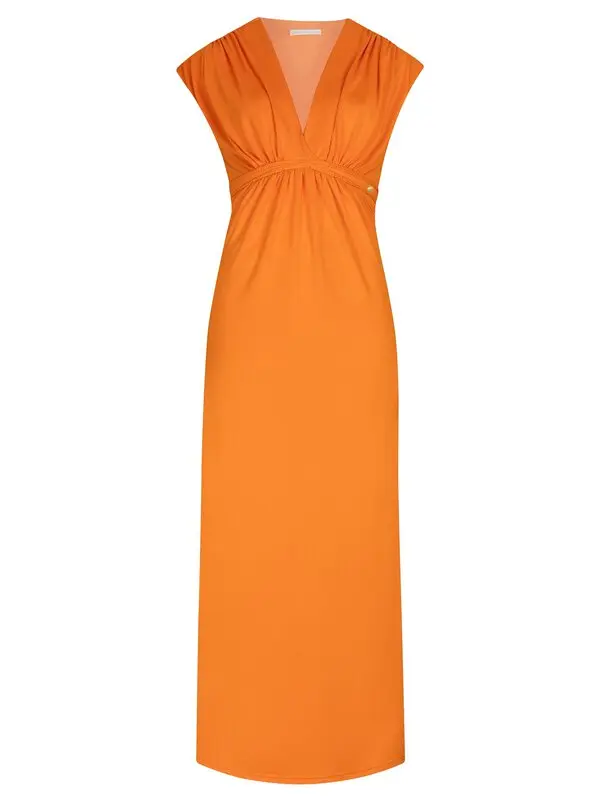 CHIC BY LIRETTE Kimono Maxi Dress - Orange