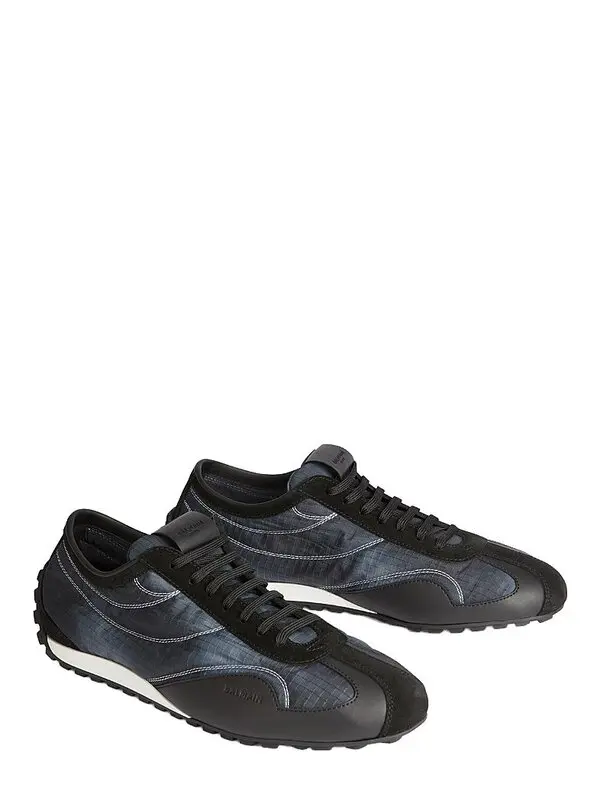 Balmain Racing Low Top Sneakers - Black