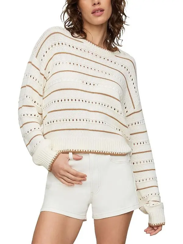 Z Supply Darby Stripe Sweater - Sandstone