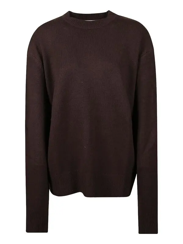 THE FRANKIE SHOP Rafaela Wool Oversized Sweater - Brown
