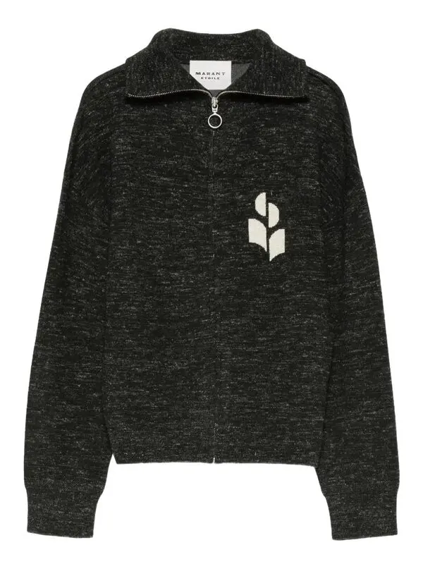 MARANT ETOILE Koxy Wool Blend Cardigan - Black