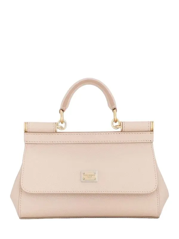 Dolce & Gabbana Sicily Small Leather Handbag - Pink