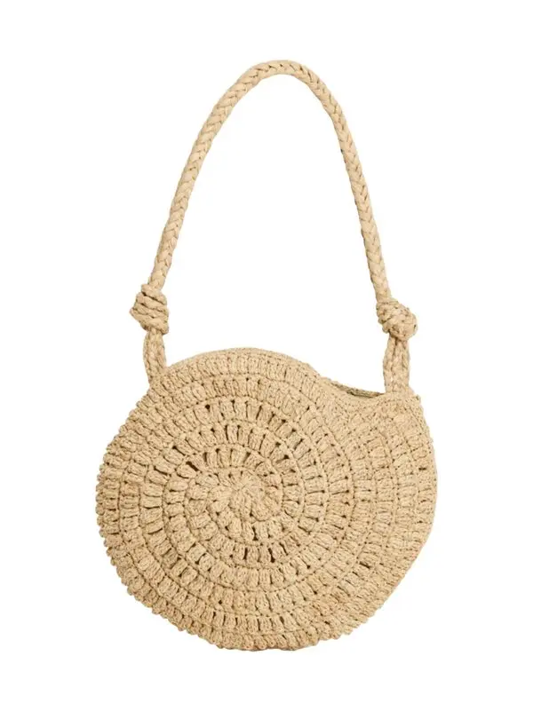 IBELIV Isula Raffia Shoulder Bag - Beige