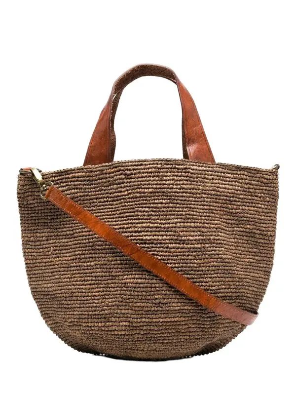 IBELIV Mirozy Raffia Shoulder Bag - Beige