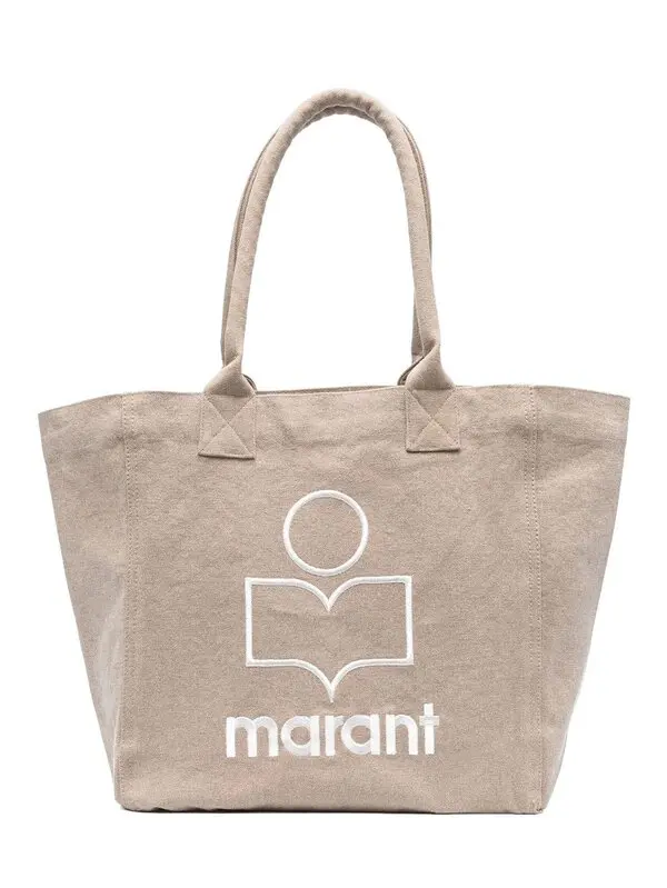 Isabel Marant Étoile Yenky Small Cotton Tote - Beige