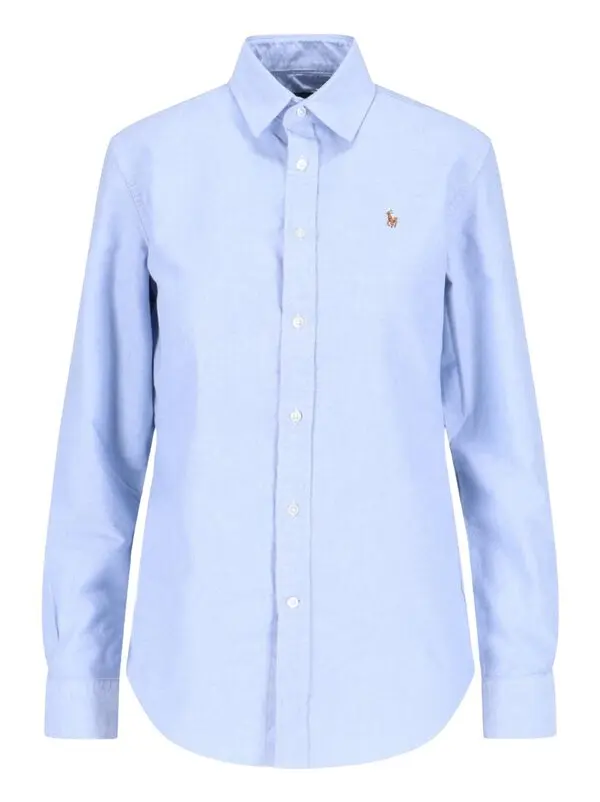 Ralph Lauren Cotton Button-front Oxford Shirt - Light Blue