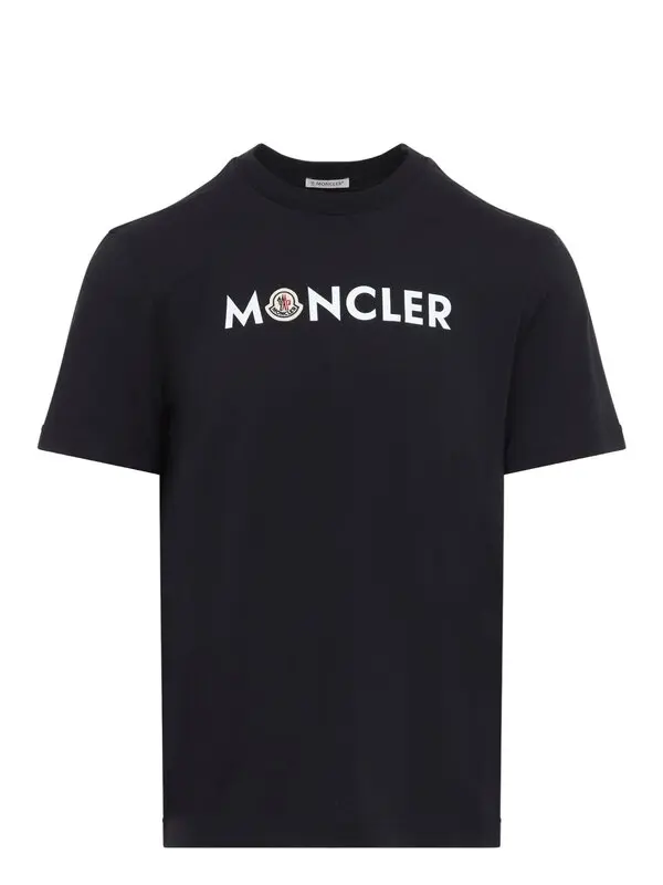 Moncler 100% Cotton T-shirt - Blue