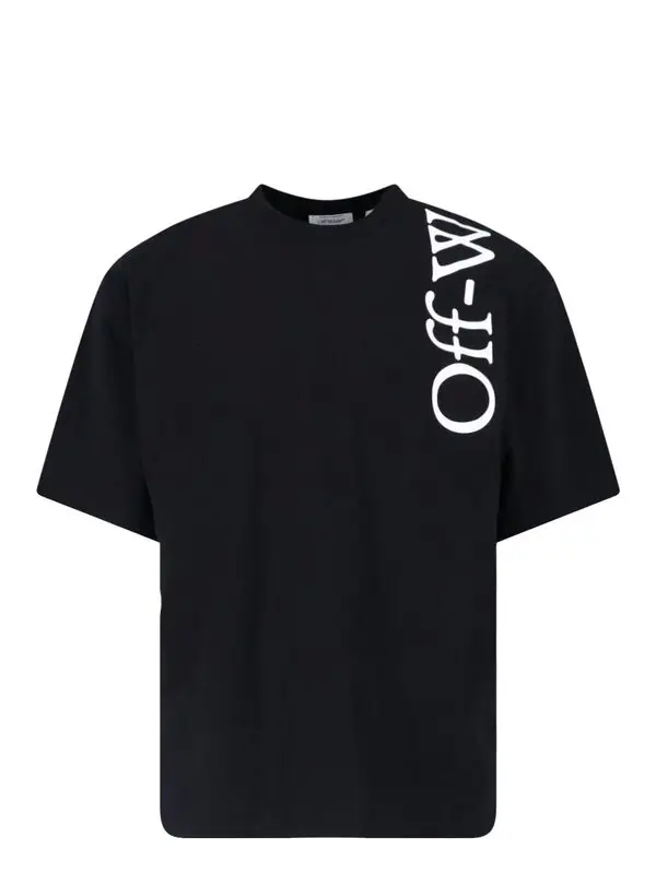Off-White Graphic Print Oversized T-shirt - Black